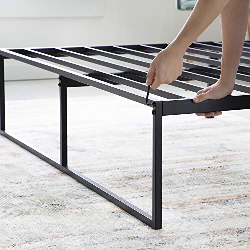 Linenspa 14 Inch Metal Platform Queen Bed Frame with Storage Space Under Frame, Queen Platform Bed Frame, No Box Spring Needed