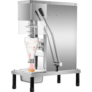 vevor 110v frozen yogurt blending machine 750w, yogurt milkshake ice cream mixing machine 304 stainless steel construction, professional commercial kitchen equipment