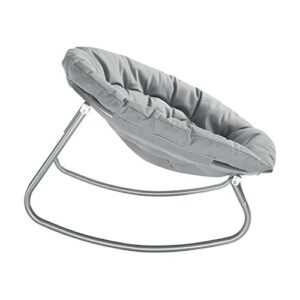 Urban Shop Rocking Saucer Chair, Grey