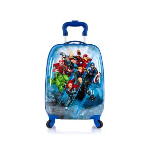 Marvel Avengers Hardside Spinner Rolling Luggage for Kids - 18 Inch(Blue)