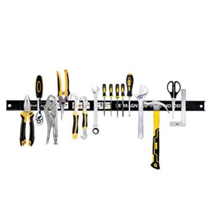 Magnetic Tool Holder 18 Inch 8 Pack Heavy Duty Magnet Tool Bar Strip Rack Wall Mount Black¡­