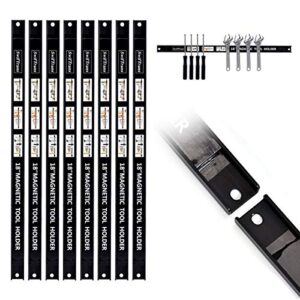 Magnetic Tool Holder 18 Inch 8 Pack Heavy Duty Magnet Tool Bar Strip Rack Wall Mount Black¡­