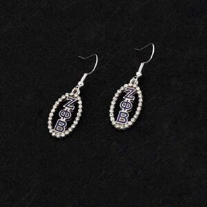 SEIRAA Sorority Inspired Rhinestone Earring Zeta Dove Gifts for Sorority Sisters (Drill earring)