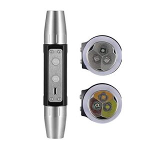 Jade Appraisal Light Detector Lamp, Super Bright DX6 USB Rechargeable 6 Lights Expert Jade Appraisal Flashlight for Jewelry Appraisal