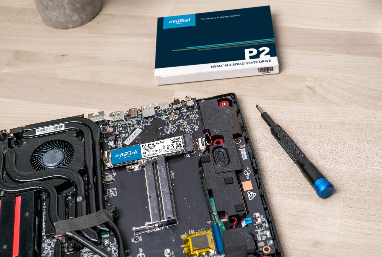 Crucial P2 1TB 3D NAND NVMe PCIe M.2 SSD Up to 2400MB/s - CT1000P2SSD8