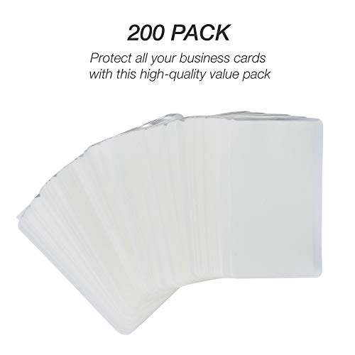 Samsill 3mil Thermal Laminating Pouches, Business Card Size, Clear, 2.25 x 3.75 Inch (200 Pack)