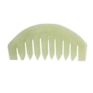 janedream jade stone massage comb traditional natural jade massager acupuncture head therapy trigger point treatment