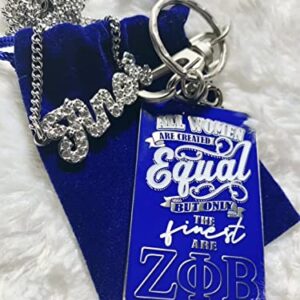 BBGreek Zeta Phi Beta Sorority Paraphernalia - Only The Finest - Keychain Gifts - Official licensed Vendor