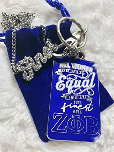 BBGreek Zeta Phi Beta Sorority Paraphernalia - Only The Finest - Keychain Gifts - Official licensed Vendor