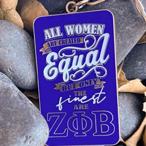 BBGreek Zeta Phi Beta Sorority Paraphernalia - Only The Finest - Keychain Gifts - Official licensed Vendor