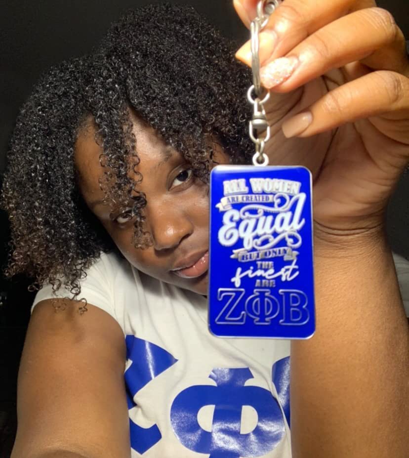 BBGreek Zeta Phi Beta Sorority Paraphernalia - Only The Finest - Keychain Gifts - Official licensed Vendor