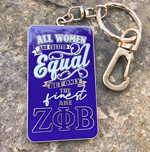 BBGreek Zeta Phi Beta Sorority Paraphernalia - Only The Finest - Keychain Gifts - Official licensed Vendor