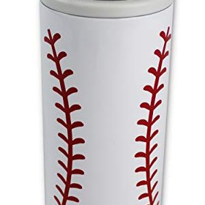 Urbanifi Baseball Slim Hard Seltzer Cooler Insulated Drink Stainless Steel Double Walled Tumbler Sleeve for 12 OZ Skinny Can, Water Bottle or Soda Gifts (Baseball)