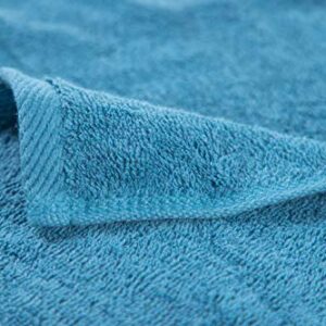 Babiclean Towel Set Absorbent Light Weight and Fast Dry Washcloth Quick Dry Bathroom Hand Towels Durable for Hotel, Spa, Salon and Gym (Hand Towel, Blue)