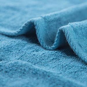 Babiclean Towel Set Absorbent Light Weight and Fast Dry Washcloth Quick Dry Bathroom Hand Towels Durable for Hotel, Spa, Salon and Gym (Hand Towel, Blue)