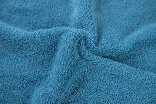 Babiclean Towel Set Absorbent Light Weight and Fast Dry Washcloth Quick Dry Bathroom Hand Towels Durable for Hotel, Spa, Salon and Gym (Hand Towel, Blue)