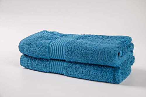 Babiclean Towel Set Absorbent Light Weight and Fast Dry Washcloth Quick Dry Bathroom Hand Towels Durable for Hotel, Spa, Salon and Gym (Hand Towel, Blue)