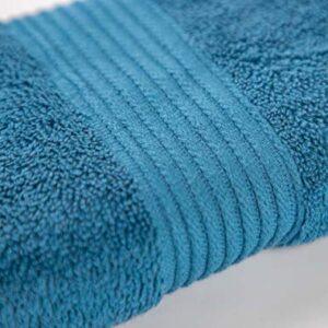 Babiclean Towel Set Absorbent Light Weight and Fast Dry Washcloth Quick Dry Bathroom Hand Towels Durable for Hotel, Spa, Salon and Gym (Hand Towel, Blue)