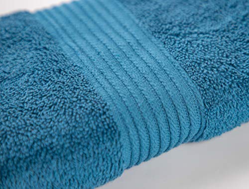 Babiclean Towel Set Absorbent Light Weight and Fast Dry Washcloth Quick Dry Bathroom Hand Towels Durable for Hotel, Spa, Salon and Gym (Hand Towel, Blue)