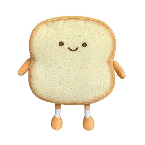 VHYHCY Toast Bread Pillow Funny Food Plush Toy Pillows Small Cute Stuffed Plush Toast Sofa Pillow (Toast Bread,Golden)