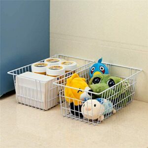 blitzlabs Wire Storage Basket Freezer Organizer Bins Metal Wire Baskets Wire Organizer Storage Baskets for Kitchen, Cabinets, Pantry, Freezer, BathroomSet of 3