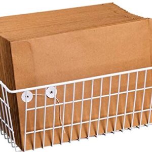 blitzlabs Wire Storage Basket Freezer Organizer Bins Metal Wire Baskets Wire Organizer Storage Baskets for Kitchen, Cabinets, Pantry, Freezer, BathroomSet of 3