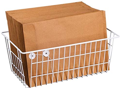 blitzlabs Wire Storage Basket Freezer Organizer Bins Metal Wire Baskets Wire Organizer Storage Baskets for Kitchen, Cabinets, Pantry, Freezer, BathroomSet of 3