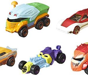 Hot Wheels Masters of the Universe 5-Pack of 1:64 Scale, Collectible Vehicles Inspired by He-Man, Skeletor, Man-At-Arms, Beast Man & Teela, Gift for Collectors, Fans & Kids Ages 3 Years & Older