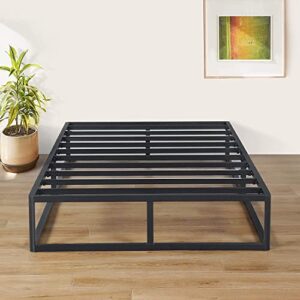 Olee Sleep 9 Inch Modern Metal Platform Bed Frame/Steel Slats/Mattress Foundation/No Box Spring Needed, Twin, Black