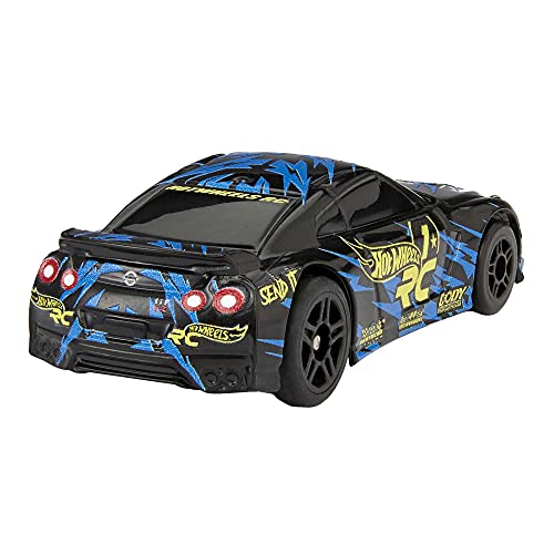 Hot Wheels RC Car, Remote-Control 2017 Nissan GT-R in 1:64 Scale, Works On and Off Hot Wheels Track, Includes Track Adapter​​​​