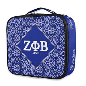 bad bananas zeta phi beta sorority - makeup organizer, storage bag, cosmetic case - large hard case - official vendor