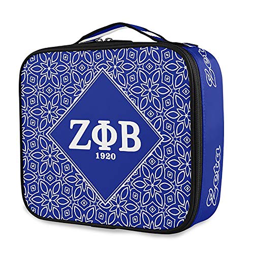 Bad Bananas Zeta Phi Beta Sorority - Makeup Organizer, Storage Bag, Cosmetic Case - Large Hard Case - Official Vendor