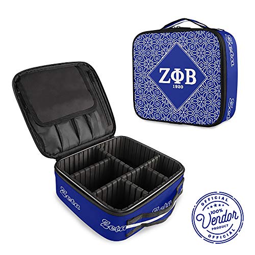 Bad Bananas Zeta Phi Beta Sorority - Makeup Organizer, Storage Bag, Cosmetic Case - Large Hard Case - Official Vendor