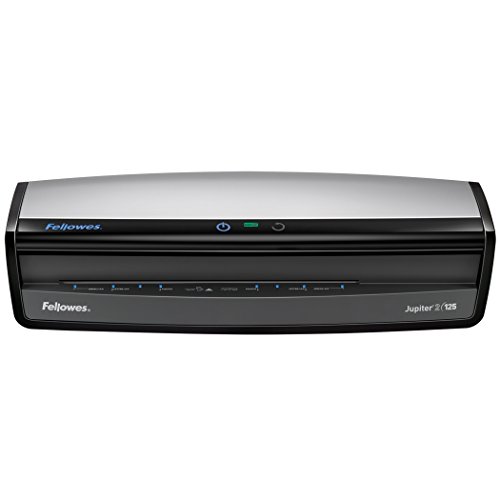 Fellowes Jupiter 2 125 Laminator with 10 Pouches, 12.5 Inch (5734101), Black & Grey and Thermal Laminating Pouches, 3mil Letter Size Sheets, 9 x 11.5, 200 Pack, Clear (5743401)