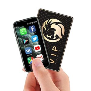 Hipipooo Super Small Mini Smartphone 3G Dual SIM Mobile Phone 1GB RAM 8GB ROM Android 6.0 Unlocked Kids Phone Pocket Cellphone (Black)