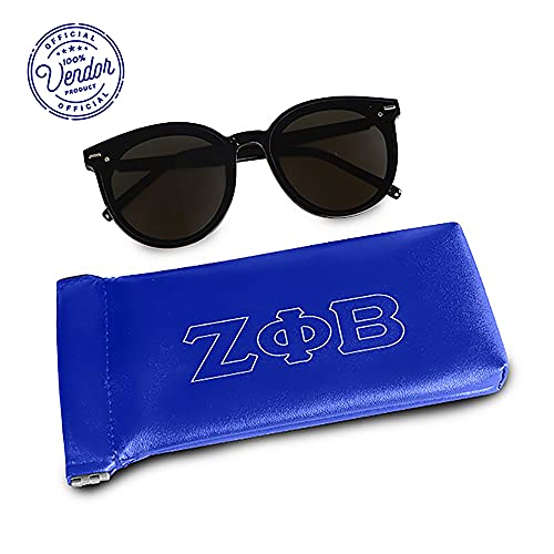 Bad Bananas BBGreek Zeta Phi Beta Paraphernalia - Eyeglasses or Sunglasses Pouch/Case - Sorority Gifts for Women - Official Vendor