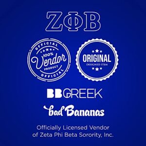 Bad Bananas BBGreek Zeta Phi Beta Paraphernalia - Eyeglasses or Sunglasses Pouch/Case - Sorority Gifts for Women - Official Vendor