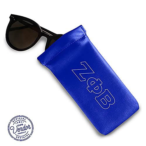 Bad Bananas BBGreek Zeta Phi Beta Paraphernalia - Eyeglasses or Sunglasses Pouch/Case - Sorority Gifts for Women - Official Vendor