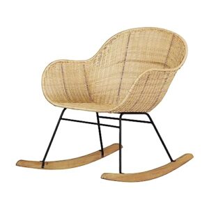 south shore balka rocking chair, rattan