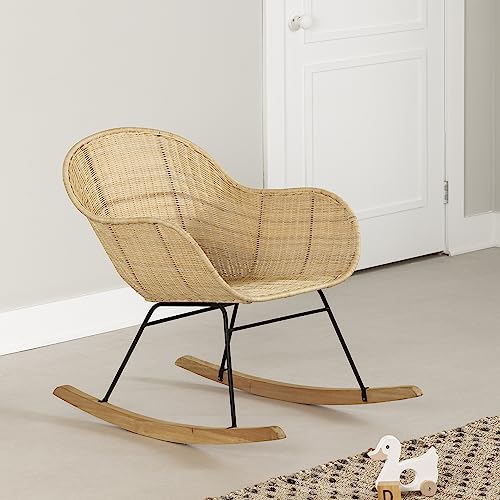 South Shore Balka Rocking Chair, Rattan