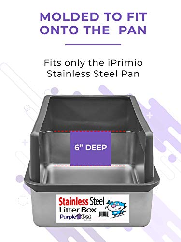 iPrimio Scoop Monster Cat Litter Scooper with Soft Foam Handle - Easy Cleaning Litterbox - Modern Scooper Holder -Works with All Metal and Plastic Scoopers