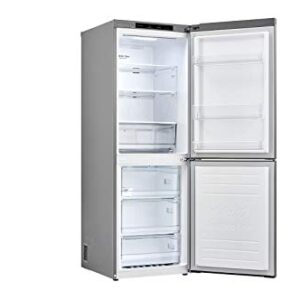 LG LRBNC1104S 24" Bottom Freezer Refrigerator with 10.8 Cu. Ft. Capacity, Door Cooling+, Smart Inverter Compressor, Tempered Glass Shelves, Digital Controls, PrintProof™ Finish, ENERGY STAR® Qualified