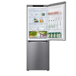 LG LRBNC1104S 24" Bottom Freezer Refrigerator with 10.8 Cu. Ft. Capacity, Door Cooling+, Smart Inverter Compressor, Tempered Glass Shelves, Digital Controls, PrintProof™ Finish, ENERGY STAR® Qualified