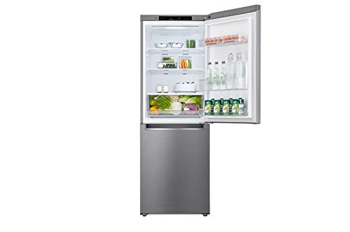 LG LRBNC1104S 24" Bottom Freezer Refrigerator with 10.8 Cu. Ft. Capacity, Door Cooling+, Smart Inverter Compressor, Tempered Glass Shelves, Digital Controls, PrintProof™ Finish, ENERGY STAR® Qualified