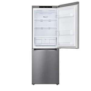 LG LRBNC1104S 24" Bottom Freezer Refrigerator with 10.8 Cu. Ft. Capacity, Door Cooling+, Smart Inverter Compressor, Tempered Glass Shelves, Digital Controls, PrintProof™ Finish, ENERGY STAR® Qualified