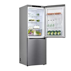 LG LRBNC1104S 24" Bottom Freezer Refrigerator with 10.8 Cu. Ft. Capacity, Door Cooling+, Smart Inverter Compressor, Tempered Glass Shelves, Digital Controls, PrintProof™ Finish, ENERGY STAR® Qualified