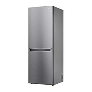 LG LRBNC1104S 24" Bottom Freezer Refrigerator with 10.8 Cu. Ft. Capacity, Door Cooling+, Smart Inverter Compressor, Tempered Glass Shelves, Digital Controls, PrintProof™ Finish, ENERGY STAR® Qualified