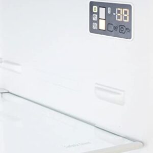 Summit FFBF241W 24 Bottom Freezer Refrigerator with 11.35 cu. ft. Capacity Crisper Drawer Ultra Quiet Operation in White