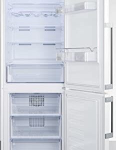 Summit FFBF241W 24 Bottom Freezer Refrigerator with 11.35 cu. ft. Capacity Crisper Drawer Ultra Quiet Operation in White