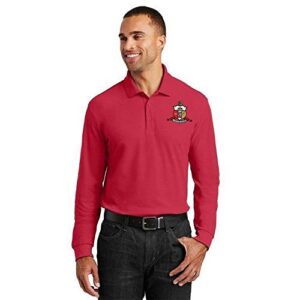 kappa alpha psi emblem long sleeve polo 2x-large red